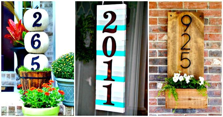 DIY House Numbers - 30 Unique Ideas to Display Your House Number