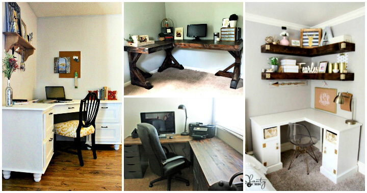 25 DIY Corner Desk Ideas and Plans (How to Build)