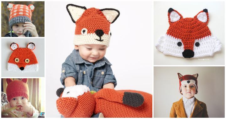 14 Free Crochet Fox Hat Patterns - DIY Crafts