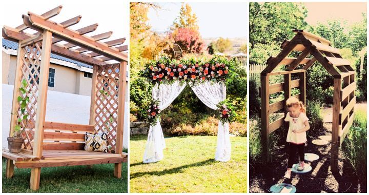 20 Chic and Easy DIY Arbor Plans | DIY Arbor for Wedding - DIY Crafts