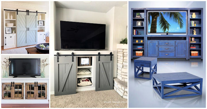 15 DIY Entertainment Center Plans for Weekend Home Project