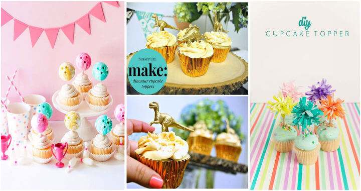 20 DIY Cupcake Toppers To Decorate Your Party Tables