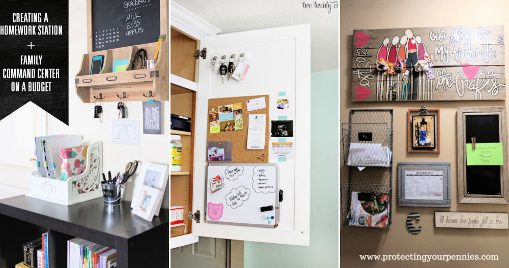 50 DIY Family Command Center Ideas with Easy Instructions