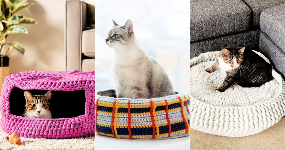 Crochet Cat Bed Pattern (20 Free Patterns to Try)