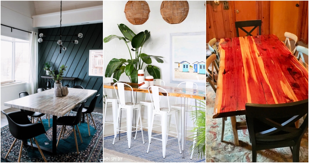 15 DIY Live Edge Table Ideas and Free Plans