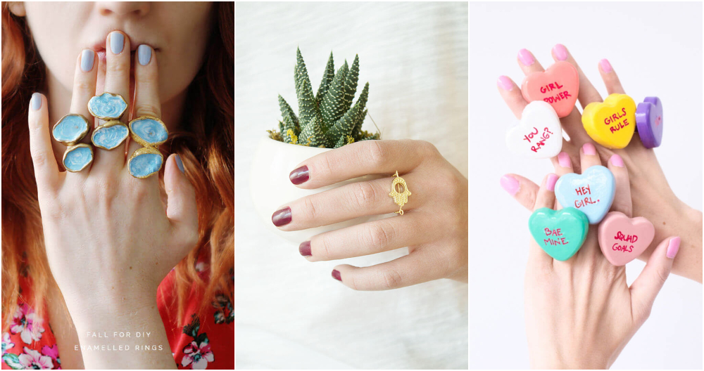 DIY Rings: 25 Homemade DIY Ring Ideas to Make