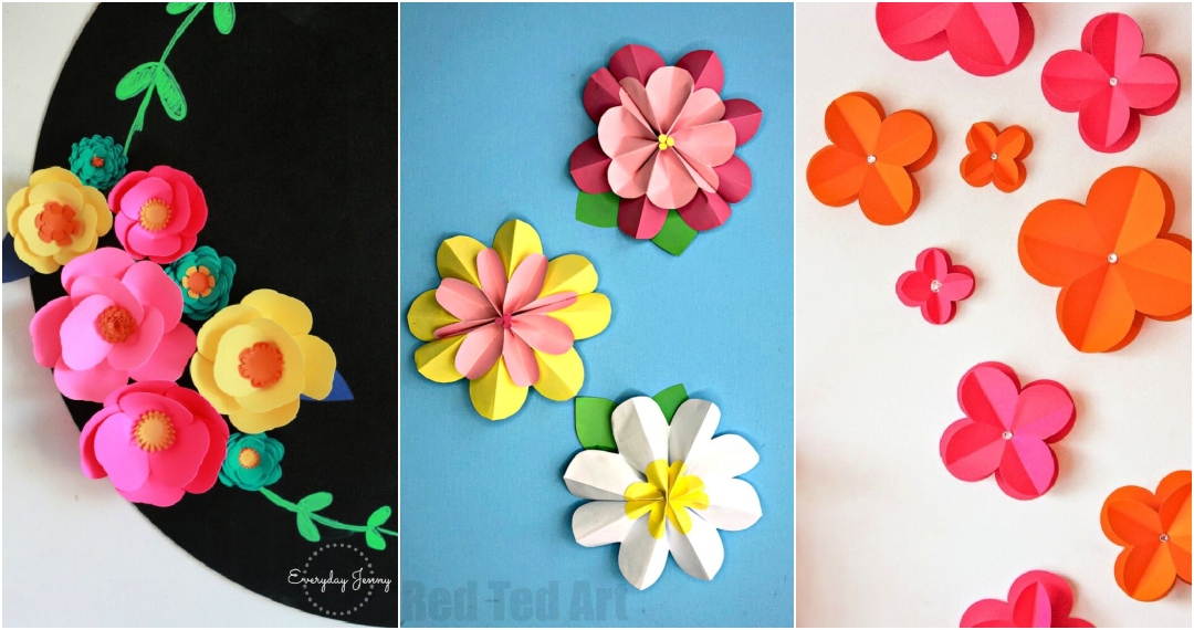How to Make 3D Flowers (Printable 3D Flower Template)
