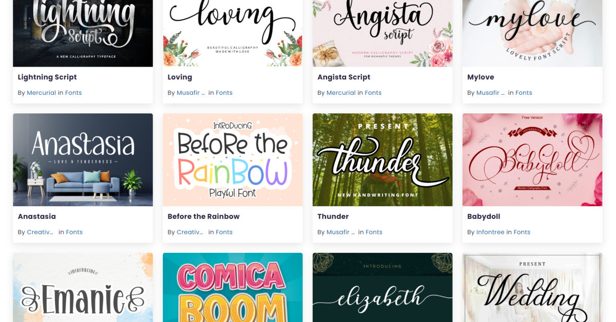 15 Free Fonts for Cricut Projects