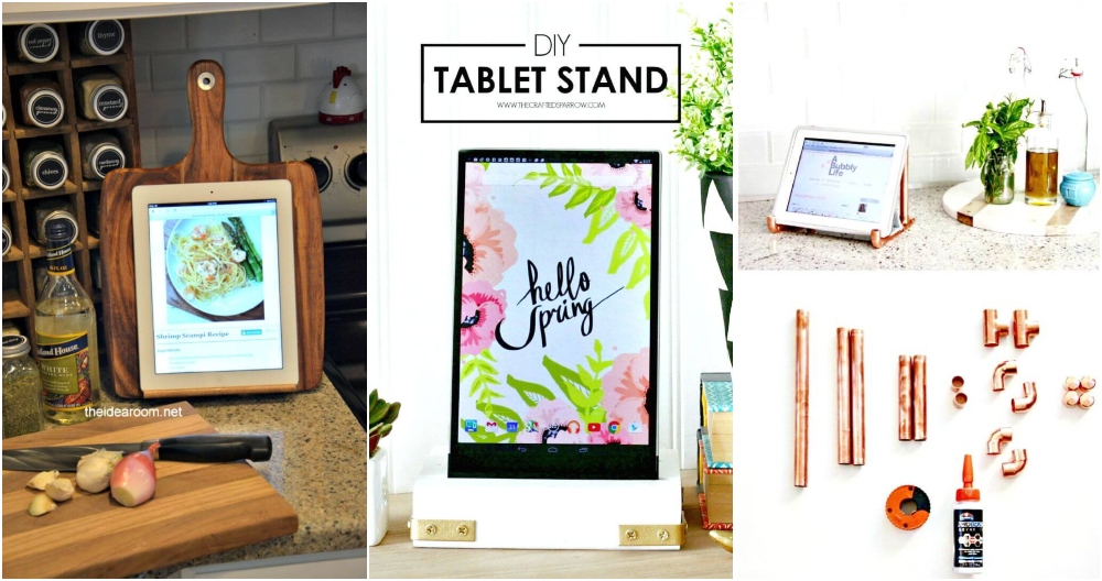 20 DIY Tablet Stand Ideas - DIY iPad Stand and Holder