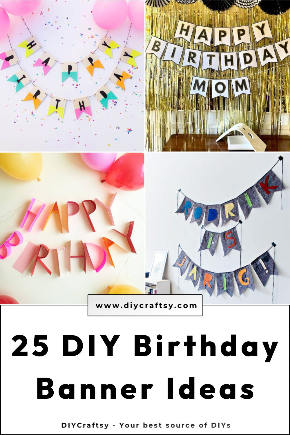 25 Fun DIY Birthday Banner Ideas to Make