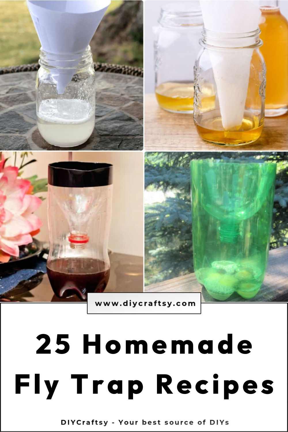 25 Homemade DIY Fly Trap Ideas to Catch Flies Fast