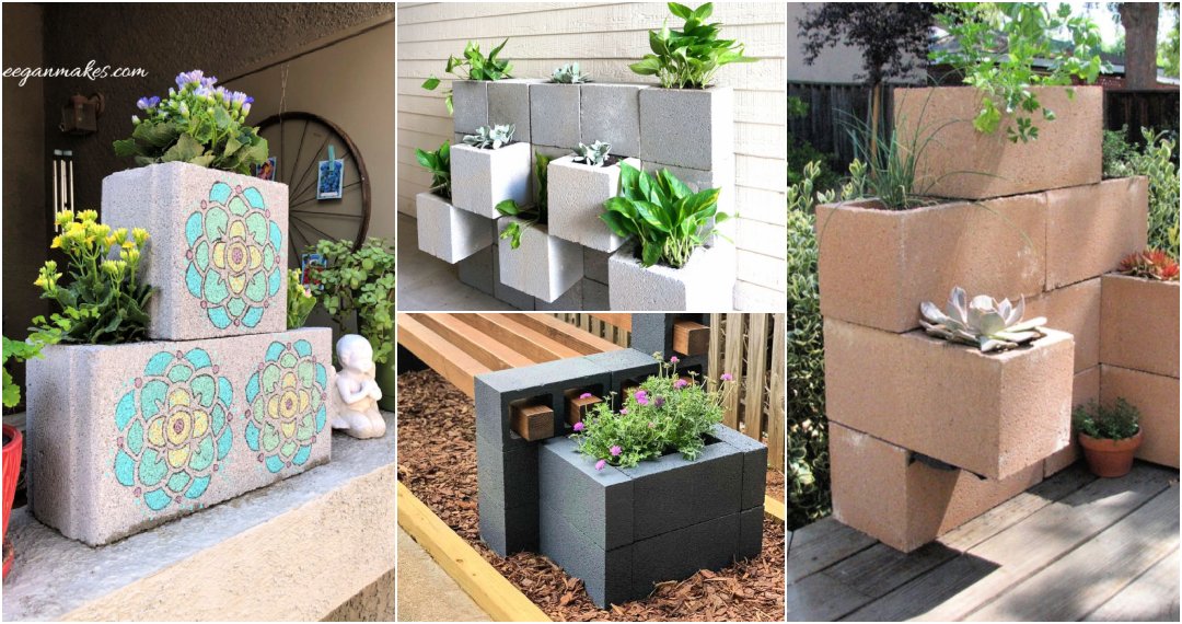 Flower Planter From Blocks