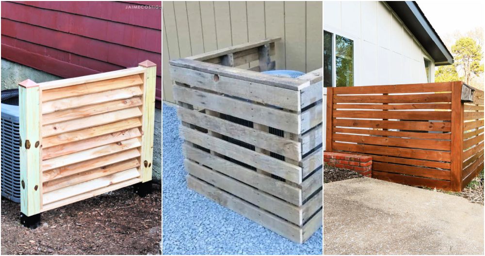 20 Easy DIY Air Conditioner Cover Ideas