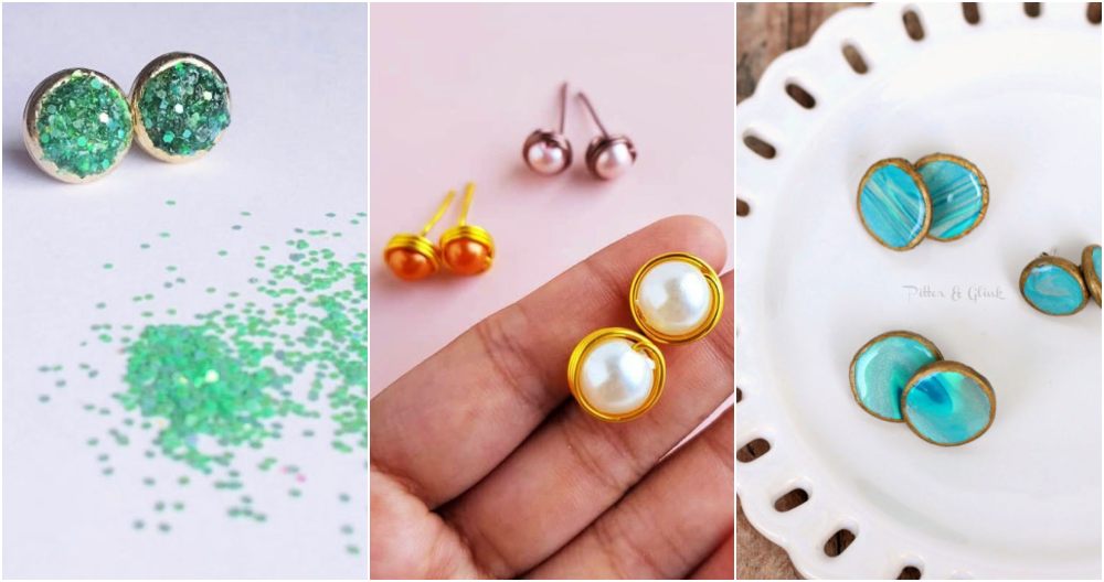 25 DIY Stud Earrings That Are Simple To Make 25 DIY Stud Earrings That Are Simple To Make