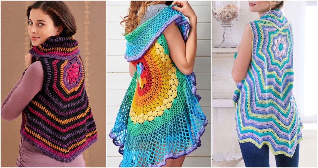 Crochet Circular Vest Pattern (15 Free Patterns to Try)