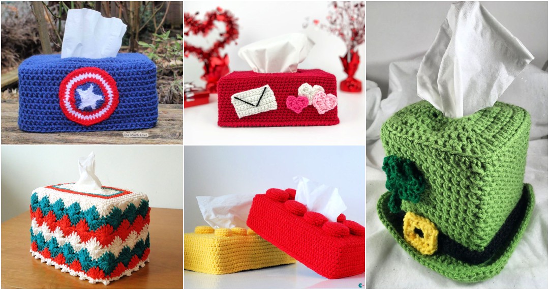 20 Free Crochet Tissue Box Cover Patterns (Easy Pattern)