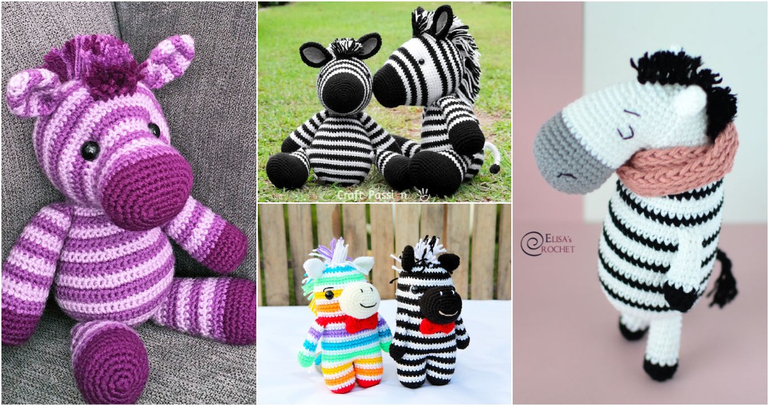 25 Free Crochet Zebra Patterns (Amigurumi Pattern)
