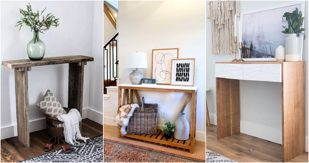 25 DIY Console Table Plans (Build an Entry Table)