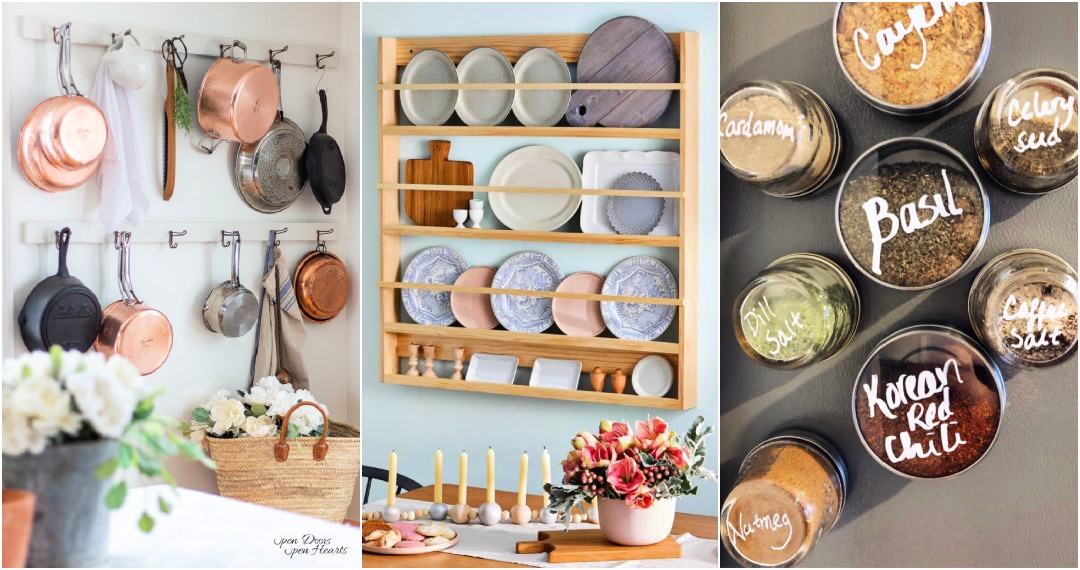 25 Cheap DIY Kitchen Organization Ideas for Storage