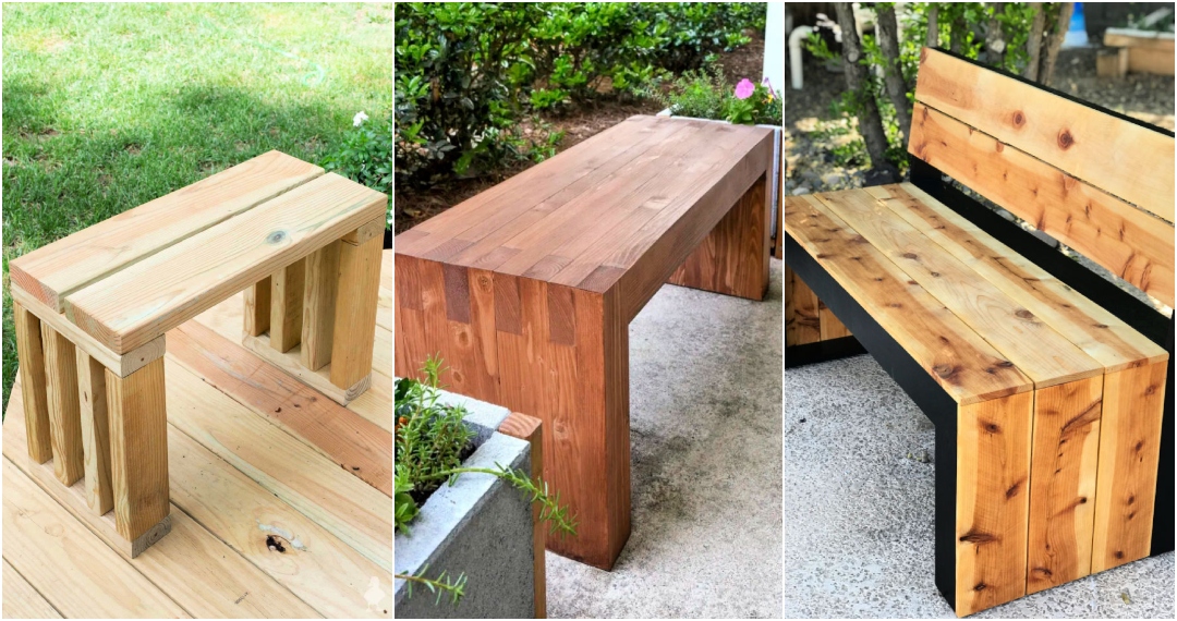 25 DIY Outdoor Bench Plans (Build a Garden Bench)