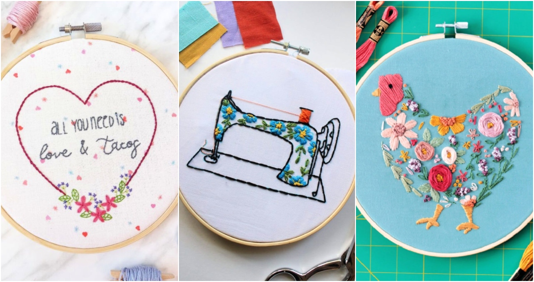 30 Free Embroidery Patterns (Hand Embroidery Templates)