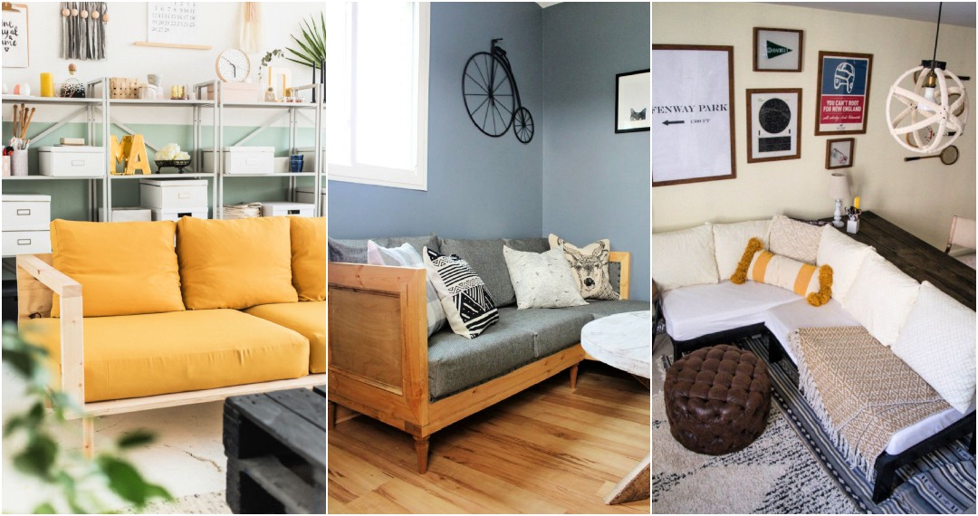25 Homemade DIY Couch Plans (How to Build a Sofa)