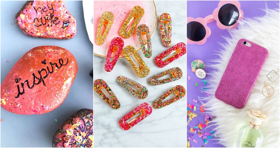 25 Easy Glitter Crafts and Projects (How To Guide)