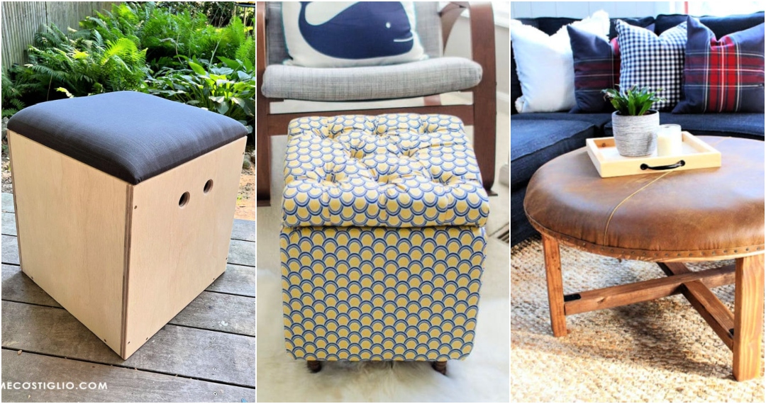 25 DIY Ottoman Ideas (How to Make an Ottoman)
