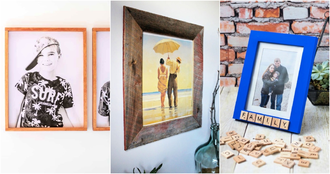 30 DIY Picture Frame Ideas (How to Make Picture Frames)