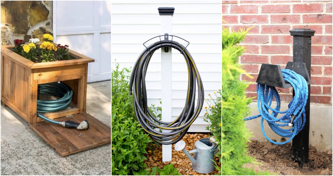 10 Homemade DIY Garden Hose Holder Ideas to Make