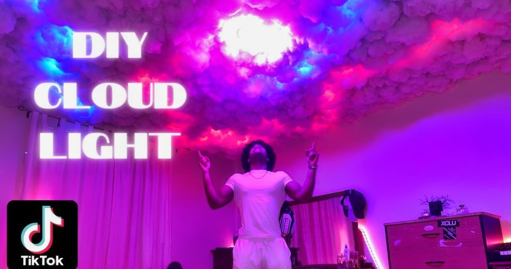 How To Make a DIY Cloud Ceiling: TikTok Led Cloud Ceiling