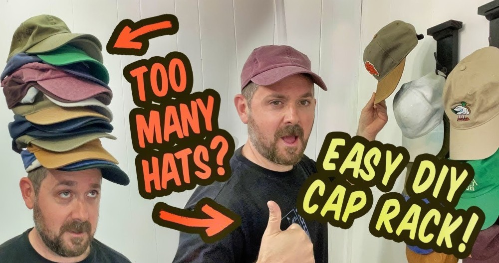 DIY Hat Rack to Organize Your Hats in Style