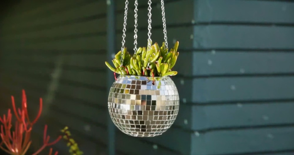 DIY Disco Ball Planter: Make a Mirror Ball Plant Pot