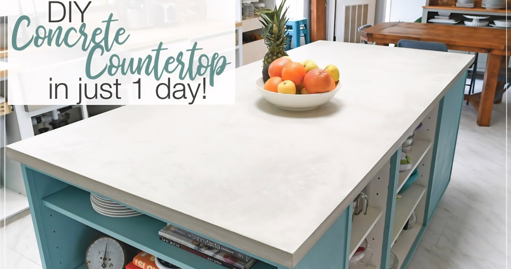 DIY Concrete Countertops on A Budget
