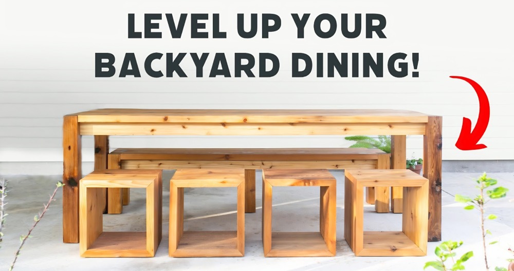 How to Make a DIY Outdoor Dining Table