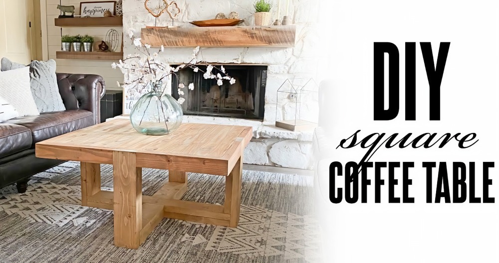 DIY Square Coffee Table for Less