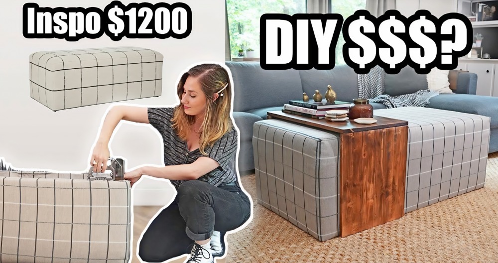 DIY Ottoman Coffee Table on A Budget