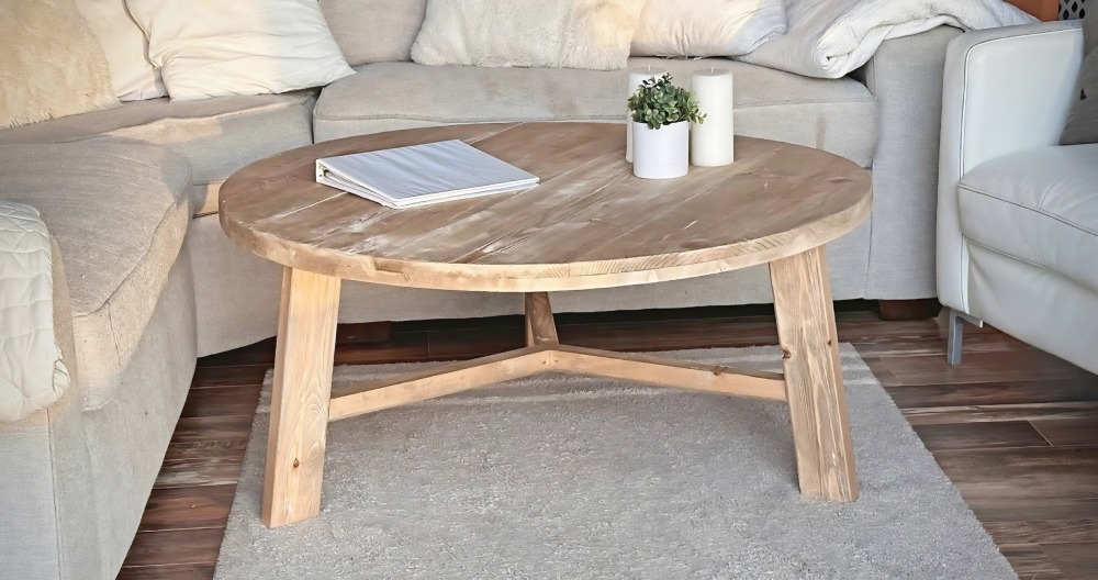 Making a DIY Round Coffee Table