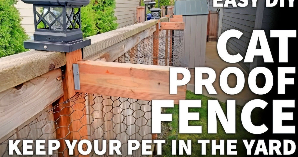 Making a DIY Cat Proof Fence