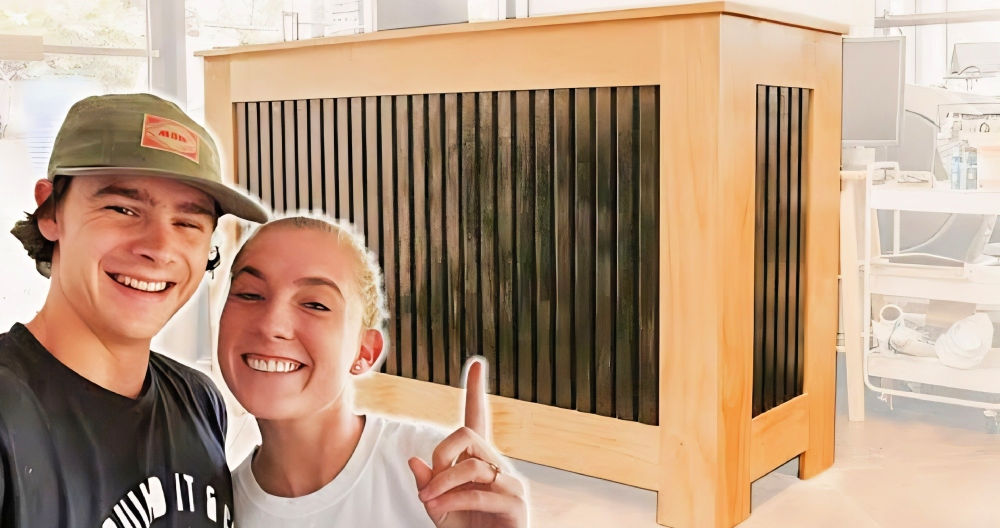 DIY Reception Desk on A Budget