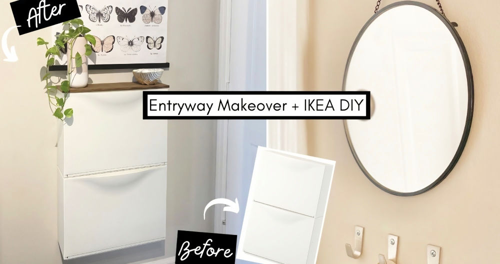 Upgrading Tiny Entryway with An IKEA Trones DIY Hack