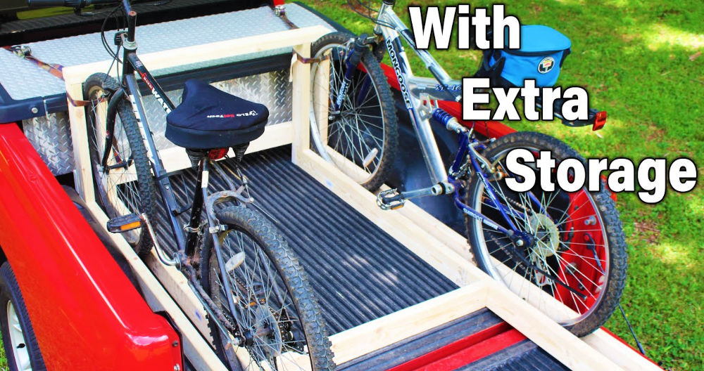 Homemade DIY Truck Bed Bike Rack