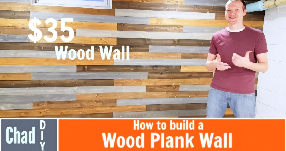 Build a DIY Wood Plank Accent Wall