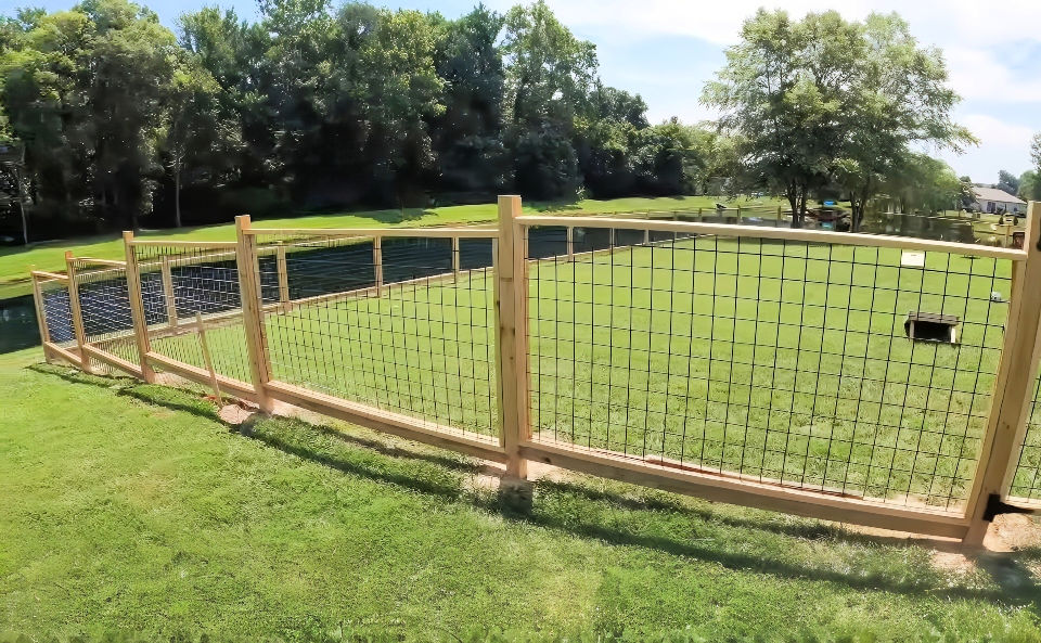 Modern DIY Hog Wire Fence: Step-by-Step Instructions