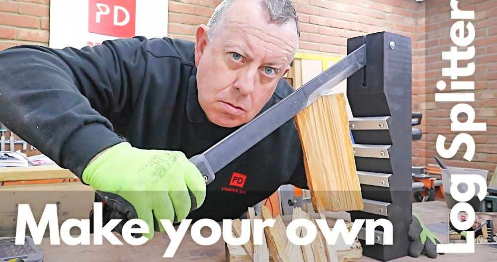 Homemade DIY Log Splitter