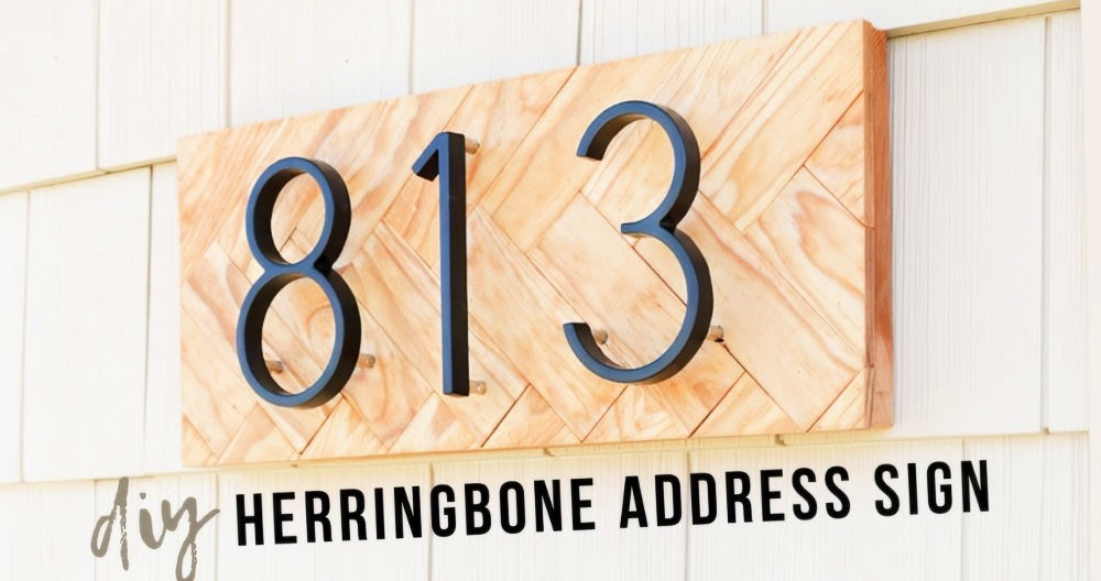 DIY House Number Sign for Creative Curb Appeal