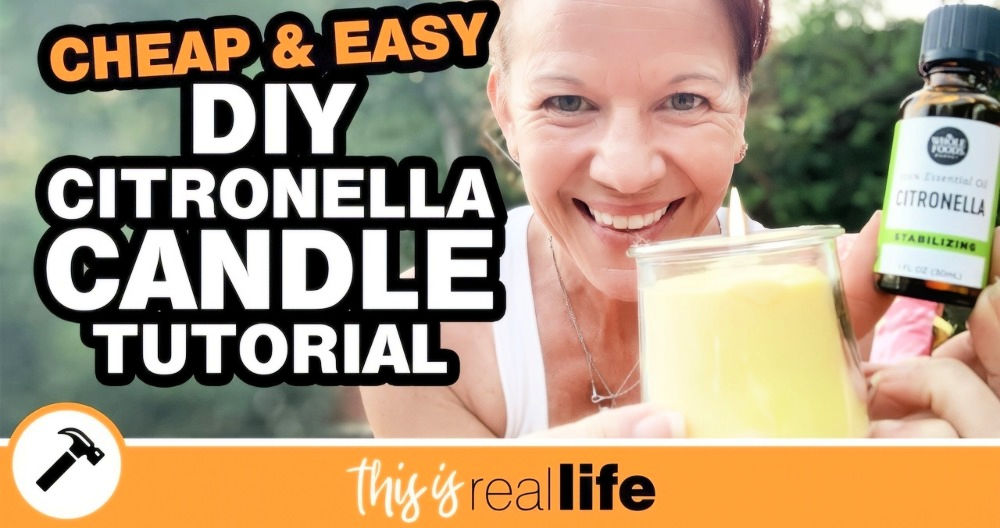 Homemade DIY Citronella Candles