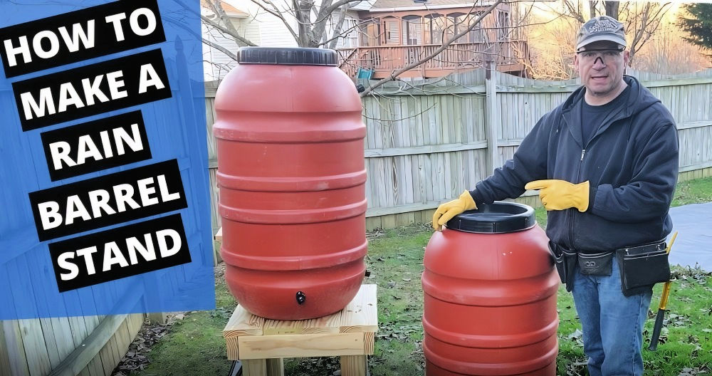 Building Your Own DIY Rain Barrel Stand