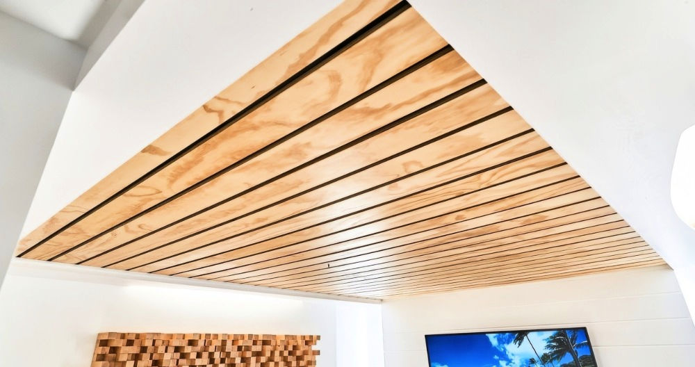 How to Make a DIY Wood Slat Ceiling
