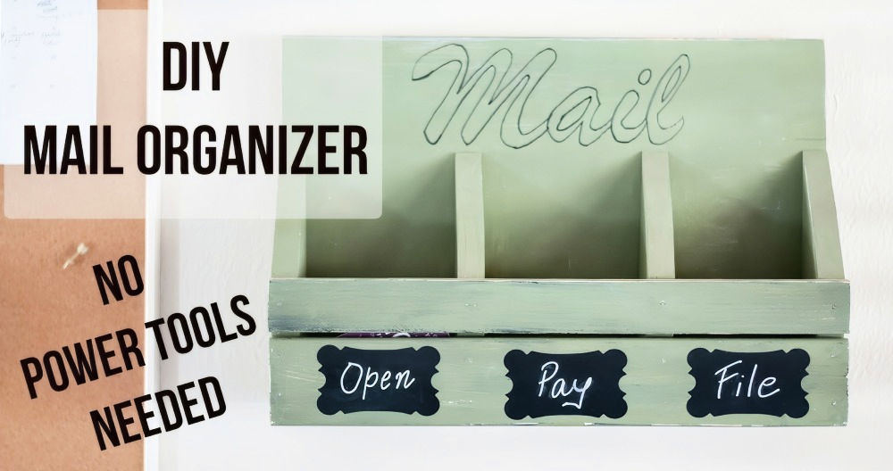 Simple DIY Mail Organizer for Home